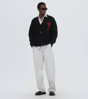 Ami De Cœur Virgin Wool Cardigan - Black