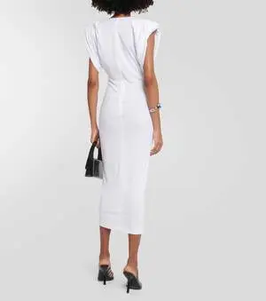 Wardrobe.NYC Ruched Jersey Midi Dress