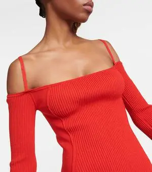 Jacquemus La Robe Sierra Midi Dress - Red