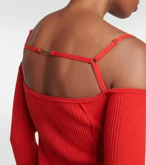Jacquemus La Robe Sierra Midi Dress - Red