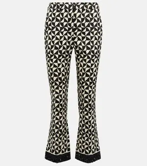 Max Mara Nereo Printed Cropped Pants
