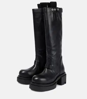Rick Owens Pull-on Knee-high Boots