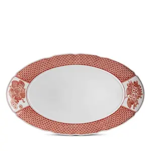 VISTA ALEGRE Coralina Large Oval Platter - Coral