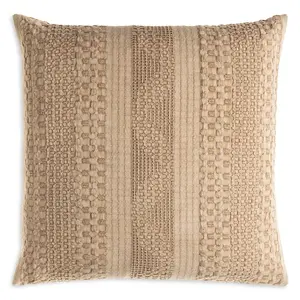 Livabliss Washed Waffle Decorative Pillow, 20l X 20w Natural