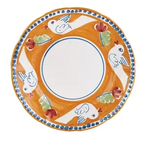VIETRI Campagna Uccello Dinner Plate - Orange