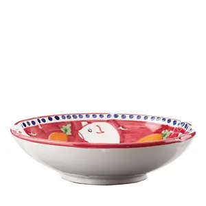 VIETRI Campagna Porco Coupe Pasta Bowl - Red