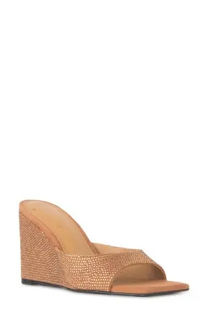 BLACK SUEDE STUDIO Paloma Crystal Wedge Sandal