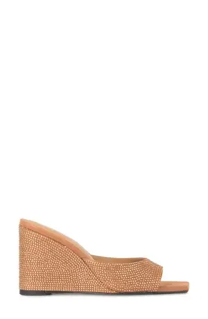 BLACK SUEDE STUDIO Paloma Crystal Wedge Sandal