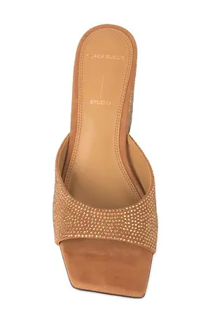 BLACK SUEDE STUDIO Paloma Crystal Wedge Sandal