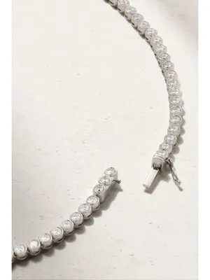 De Beers 18-karat White Diamond Necklace