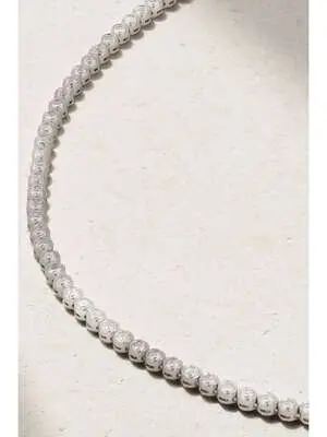 De Beers 18-karat White Diamond Necklace
