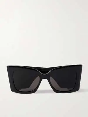 Saint Laurent Blaze Oversized Cat-Eye Sunglasses - Black  display picture 2