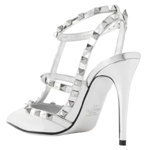 Valentino Garavani Rockstud 100 Mirrored-leather Pumps