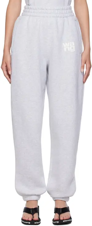 Alexander Wang Alexanderwang.t Gray Elasticized Sweatpants - 050 Heather