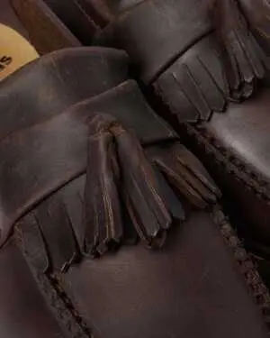 Dr. Martens Adrian Crazy Horse Leather Loafers - Brown