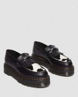 Dr. Martens Adrian Snaffle Hair On & Leather Cow Print Kiltie