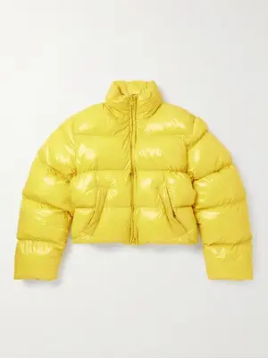 Balenciaga Cropped Padded Shell Jacket