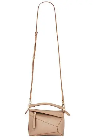 Loewe Loewe Puzzle Edge Mini Bag In Grey Sand