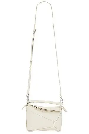 Loewe Loewe Puzzle Edge Mini Bag In Grey Soft White