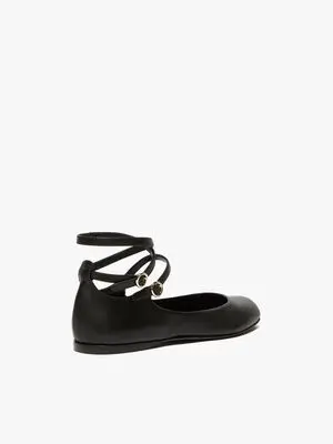 Max Mara Nappa Leather Ballet Flats