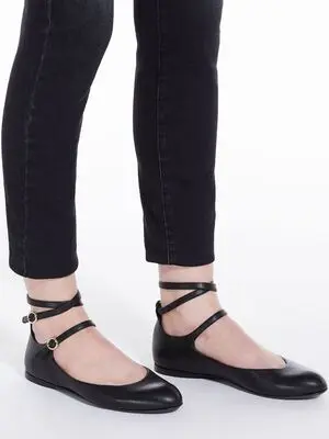 Max Mara Nappa Leather Ballet Flats
