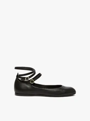 Max Mara Nappa Leather Ballet Flats