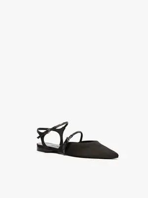 Max Mara Satin Ballet Flats
