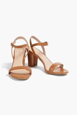 STUART WEITZMAN Dancer 75 Leather Sandals - Camel