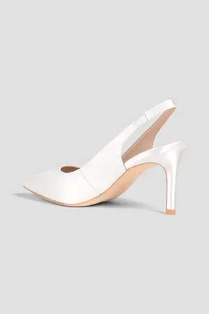 STUART WEITZMAN Dancer 75 Satin Slingback Pumps