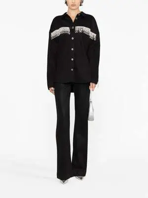 ROTATE BY BIRGER CHRISTENSEN Crystal-embellished Shirt