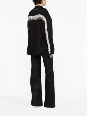 ROTATE BY BIRGER CHRISTENSEN Crystal-embellished Shirt