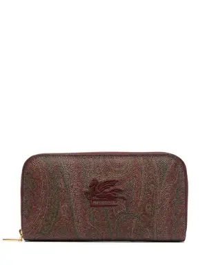 Etro Pegaso Paisley Wallet - Red