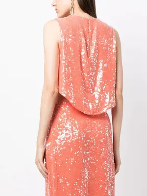 Lapointe Sequin-embellished Sleeveless Top