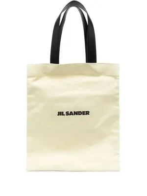 JIL SANDER Logo-print Shopper Tote Bag Yellow