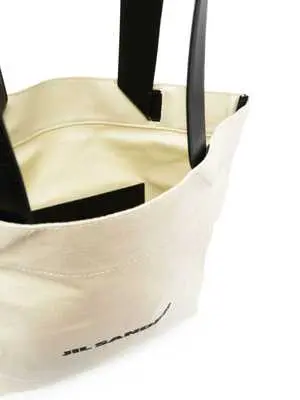JIL SANDER Logo-print Shopper Tote Bag - Yellow