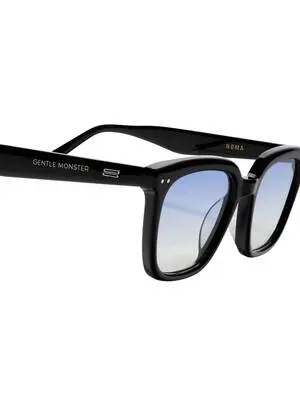 Gentle Monster Noma Square-Frame Sunglasses - Black | Editorialist
