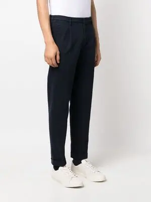 FAY Capri Pince Tailored Trousers - Blue
