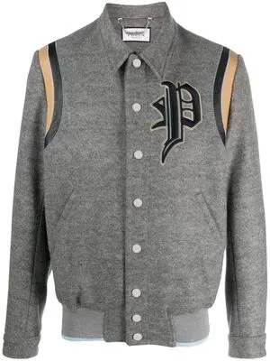 Philipp Plein Logo-appliqué Cotton Bomber Jacket