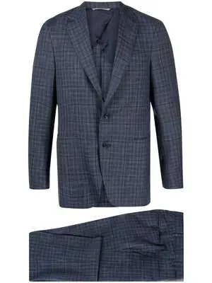 Canali Check-pattern Single-breasted Suit