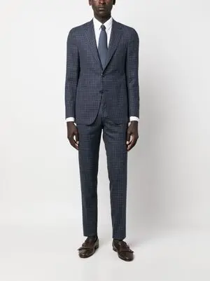 Canali Check-pattern Single-breasted Suit