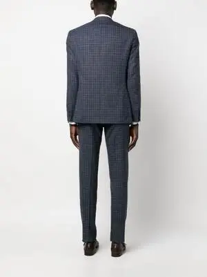 Canali Check-pattern Single-breasted Suit