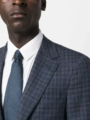 Canali Check-pattern Single-breasted Suit