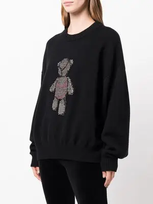 Alexander Wang Beiress Crystal-embellished Wool Jumper