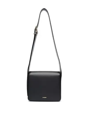 JIL SANDER Logo-stamp Leather Shoulder Bag