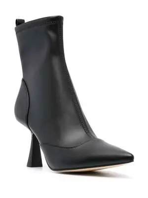 Michael Kors Clara 80mm Leather Ankle Boots