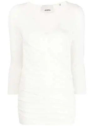 Isabel Marant Acara Long-sleeve Top - White