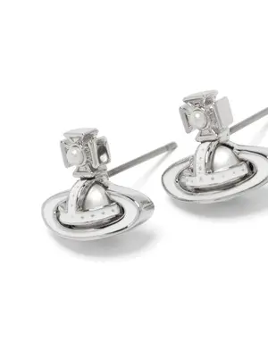 VIVIENNE WESTWOOD Orb-plaque Pearl-embellished Earrings