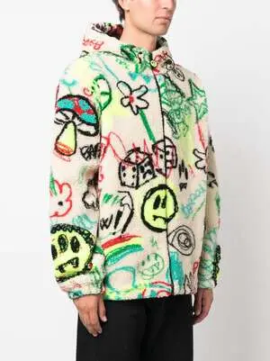 BARROW Ketch-print Fleece Jacket