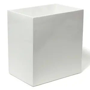 Jonathan Adler Lacquer Bath Waste Basket - White