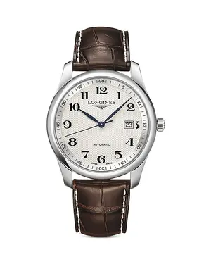 LONGINES Master Watch, 40mm - White/brown